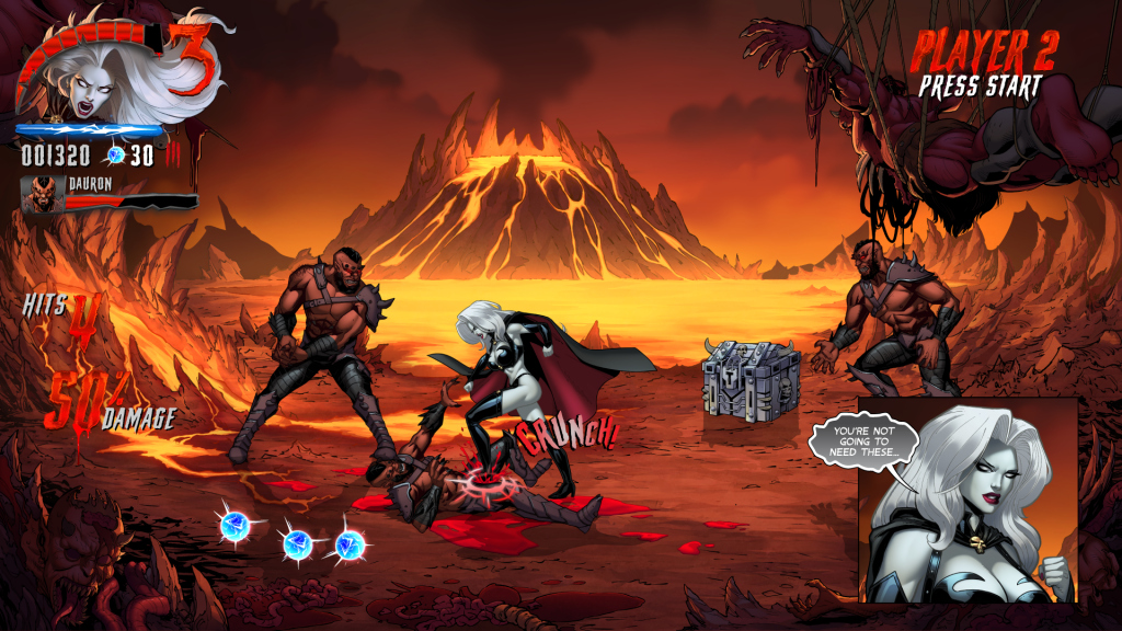Lady Death prend vie dans le jeu vidéo Lady Death Demonicron - Reboot Game